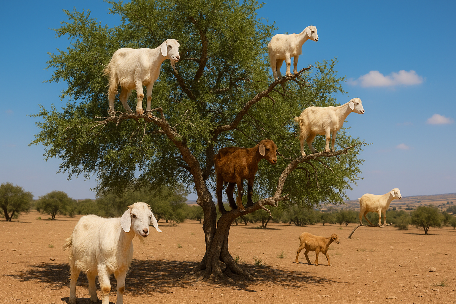 Argan tree goats – Morocco’s argan oil & climbing goats